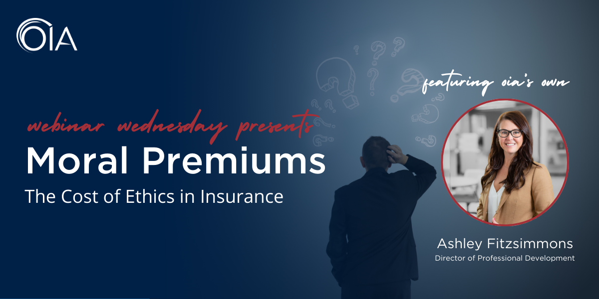 Ohio Insurance Agents Association: Moral Premiums: The Cost of Ethics ...